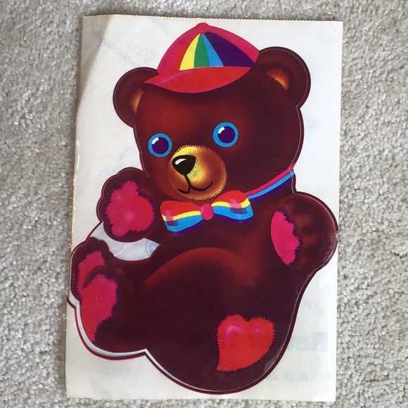 Lisa Frank | Office | Vintage Lisa Frank Jumbo Bear Sticker 984 | Poshmark